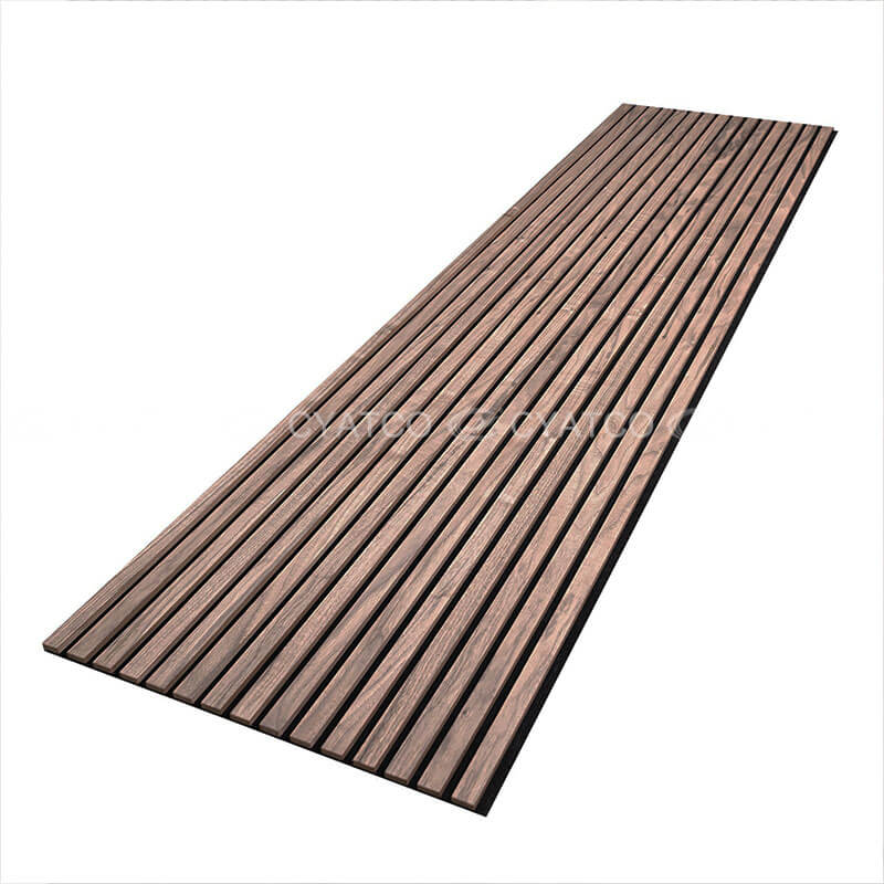 600mm x 2400mm Walnut Wood Slat Panels Acoustic Wall Paneling - CYATCO ...