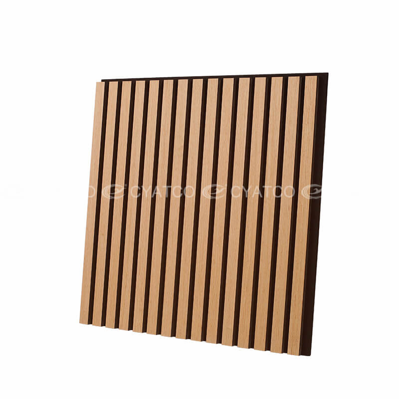 600 x 600 mm Maple Wood Veneer Akupanel Eco-Sustainable Sound Absorbing ...